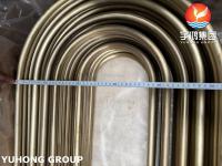China Copper Alloy Tube Seamless Heat Exchanger Tube ASTM B111 C44300 Arsenical Admiralty Brass for sale