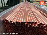 China ASTM B111 UNS C12200 DHP Copper Tube for HVAC & Heat Exchanger for sale