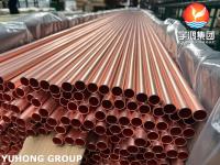 China ASTM B111 UNS C12200 DHP Copper Tube for HVAC & Heat Exchanger for sale