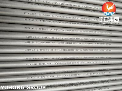China ASTM A312 TP316L / UNS S31603 / EN 1.4404 Stainless Steel Seamless Pipe for Industry for sale