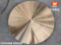 China COPPER ALLOY ROUND PLATE NAVAL BRASS ASME SB171 C46400 O25 FORGED DISC for sale