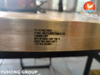 China COPPER ALLOY ROUND PLATE NAVAL BRASS ASME SB171 C46400 O25 FORGED DISC for sale