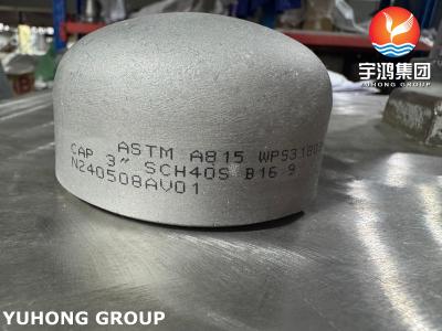 China ASTM A815 WPS31803 Duplex Stainless Steel Pipe Cap Duplex 2205 Pipe Fittings End Cap for sale