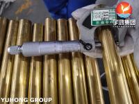 China Copper Alloy Seamless Tube ASTM B111 C44300 C70600 C71500 C68700  C71640   Air cooler Radiator Condenser Application for sale