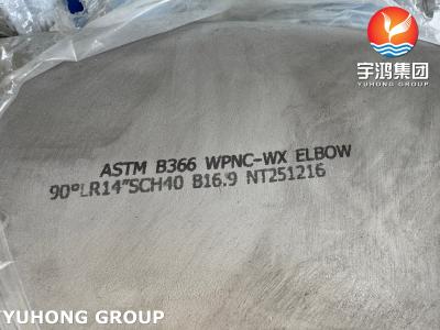 China ASTM B366 WPNC Elbow UNS N04400 / Monel 400 Buttweld Pipe Fittings 90 Degree LR Elbow for sale
