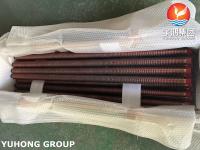 China ASTM B111 C70600 Extruded Finned Tubes for Marine Heat Exchanger for sale