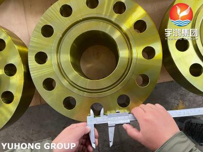 China ASTM A694 Grade F42 Carbon Steel Flange Forged Weld Neck Flange WNRTJ Flange for sale