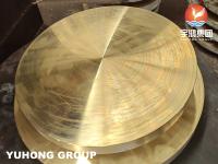 China ASTM B171 C46400 Naval Brass Copper Disc for Marine & Industrial Applications for sale
