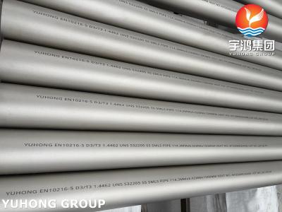 China EN10216-5 1.4462 UNS S32205 Duplex Stainless Steel Seamless Pipe for sale