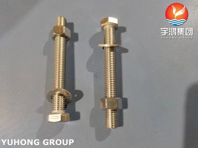China Super Duplex Fasteners ISO4017 S32205 2205 Duplex Steel Hex Bolt Nut Washer for sale