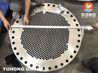 China ASTM A182 F316L Stainless Steel Forged Tubesheet with Precision Machined Tube Holes for Heat Exchangers for sale