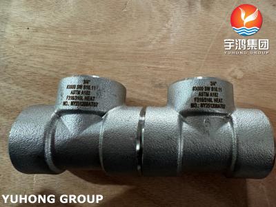 China ASTM A182 F316L Stainless Steel Socket Weld Fittings B16.11 Forged Fittings SW Equal Tee for sale