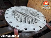 China ASME SA240 SS304 Heat Exchanger Tube Sheet Precision CNC-Drilled for Corrosion Resistant Petrochemical Service for sale
