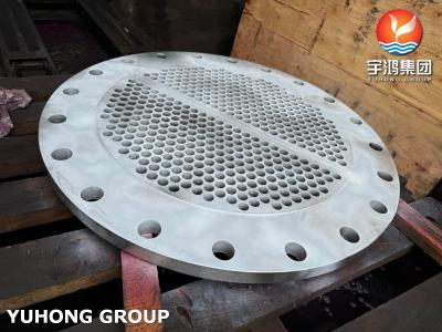 China ASME SA240 SS304 Heat Exchanger Tube Sheet Precision CNC-Drilled for Corrosion Resistant Petrochemical Service for sale