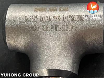 China ASTM B366 WPNCMC Fittings UNS N06625 / Inconel 625 Nickel Alloy Tee ASME B16.5 Fittings for sale