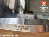 China ASME SA182 F316L Stainless Steel Flange Forged Nozzle Flange for Pressure Vessel for sale