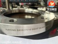 China ASME SA182 F316 Stainless Steel Sight Glass Frame Flange for Industrial Equipment for sale