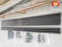 China Titanium Alloy Fasteners ASTM F468 B348 GR.2 Threaded Rod Threaded Bar with Nut and Washer for sale