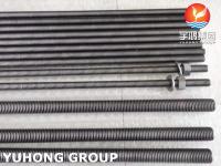 China Titanium Alloy Fasteners ASTM F468 B348 GR.2 Threaded Rod Threaded Bar with Nut and Washer for sale