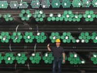China Cold Drawn Carbon Steel Tubes Seamless ASTM A106 / A53 Black Coating Surface for sale