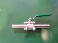 China Long Neck Welded Clamp 150lb - 2500lb 3pcs Ss Ball Valve for sale