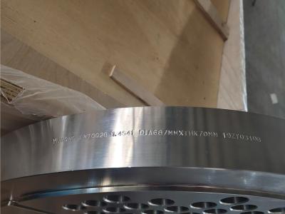 China ASTM A182 F321 1.4541 Heat Exchanger Tubesheet for sale