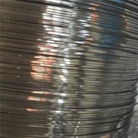 China Soap Coated Stainless Steel Flat Wire Flat Metal Wire For Binding Carbon for sale
