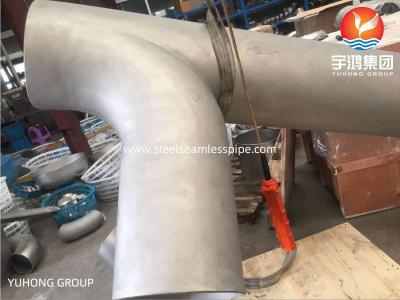 China ASTM B366 / B366M Steel Pipe Fittings Inconel 600 / UNS N06600 Swept Tee for sale