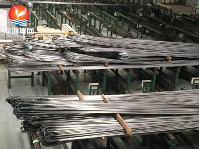 China STAINLESS STEEL SEAMLESS U BEND TUBE A213, MIN./AVG. WALL THICKNESS, 100% ET / HT for sale