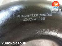 China ASTM A234 WPB Carbon Steel Elbow , Long Radius (LR) , Butt-weld Pipe Seamless Fitting B16.9 for sale