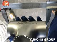 China ASTM A815 S32750 Super Duplex Stainless Steel Equal Tee with Chloride Service Capability Butt Weld Fitting for sale