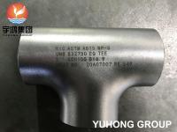 China ASTM A815 S32750 Super Duplex Stainless Steel Equal Tee with Chloride Service Capability Butt Weld Fitting for sale