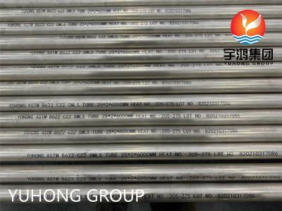 China ASTM B622 Hastelloy C22 Tube UNS N06022 High Nickel Alloy Steel Seamless Pipe for Petroleum and Chemical Applications for sale