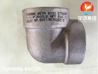 China B151 C70600 90LR Threaded Elbow NPT, Copper Alloy High Pressure Forging Fitting Use In Marine Systeam for sale