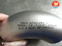 China ASTM A403 WPS31254-S(254SMO) 90DEG LR Elbow Stainless Steel Fitting for sale