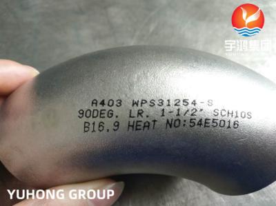 China ASTM A403 WPS31254-S(254SMO) 90DEG LR Elbow Stainless Steel Fitting for sale