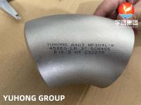 China ASTM A403 WP304L 3 Inch 45  Degree Seamless Elbow  Butt Welded B16.9 For Steel Pipe for sale