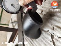 China CARBON STEEL BW FITTING ASTM A234 WPB ELBOW OIL BLACK COATED B16.9 for sale
