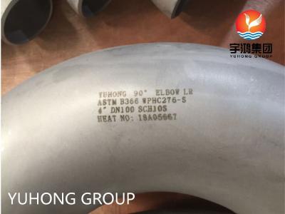 China ASTM B366 C-276 Hastelloy Nickel Alloy Elbow 90 LR DN100 Butt Weld Pipe Fitting for sale