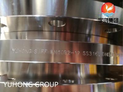 China ASTM A182 F316L Stainless Steel Forged SO Flange EN1092-1 Type12 DN250 PN16 for sale