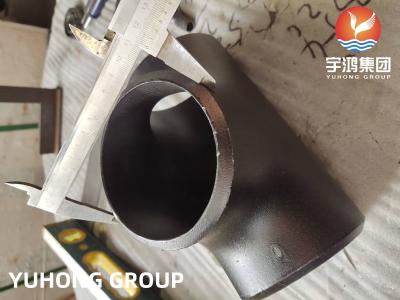 China ASTM A234 WPB Black Coated Carbon Steel Pipe Fittings Tee for sale