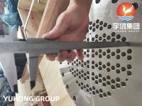 China STAINLESS STEEL TUBESHEET PLATE MADE ASTM A240 SS316L CUSTOMIZED for sale