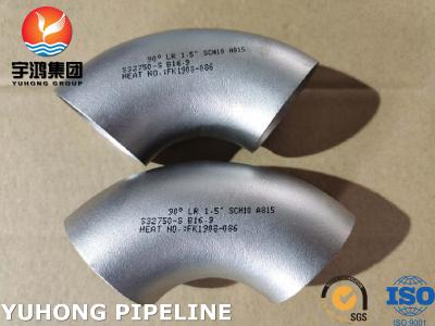 China ASTM A815 S32750 Duplex Stainless Steel Elbow And Tee Pipe Fitting BW for sale