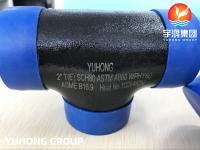 China A860 WPHY60 high-strength carbon steel Tee and elbow, butt weld fitting used in high-pressure pipeline systems for sale