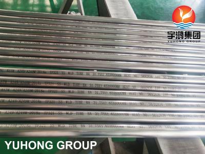 China A249 TP321 Stainless Steel Welded Tube Bright Annealed HVAC systems for sale