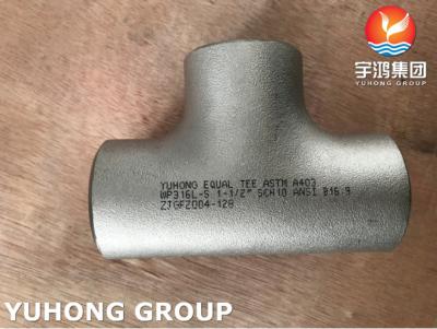 China ASTM A403 WP316L-S EQUAL TEE  B16.9 Steel Pipe Fittings for sale