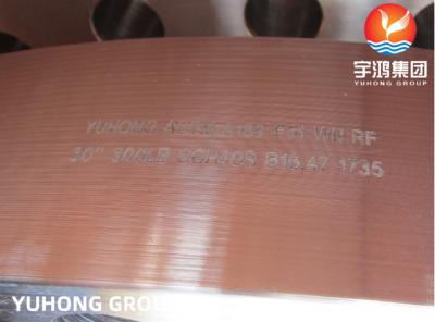 China Water Desalination ASTM A182 F51(UNS S31803) Duplex Steel Weld Neck RF Flange B16.47 for sale