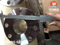 China ASTM A182 F51 2'' SCH10S ASME B16.5 WNRF Duplex Stainless Steel Flange PT/PMI for sale