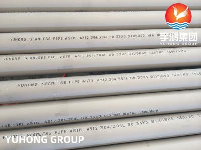 China ASTM A312 TP304/304L 1.4301/1.4307 Stainless Steel Seamless Pipe for sale