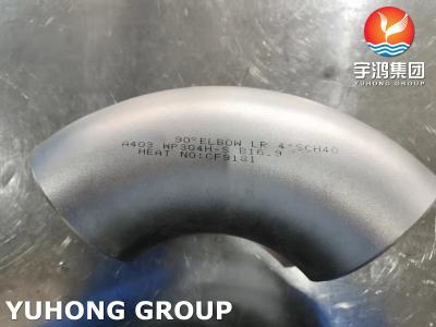 China ASTM A403 WP304H-S 90DEG Elbow Stainless Steel Pipe Fittings BW for sale